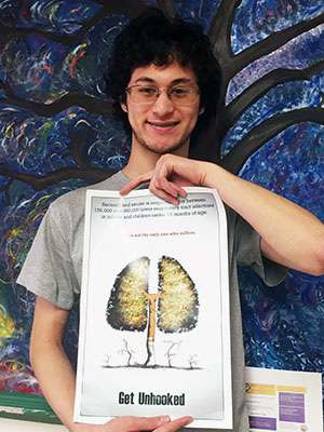 WVHS senior recognized for smoking prevention poster design