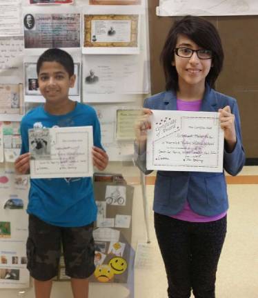 Middle school writers have winning compositions