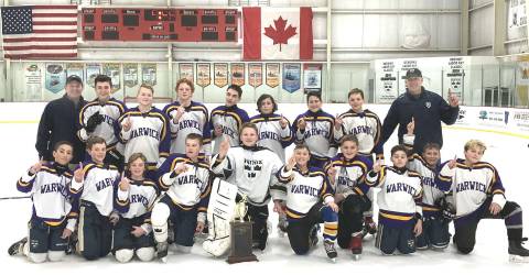 Warwick Middle School ice hockey team wins championship