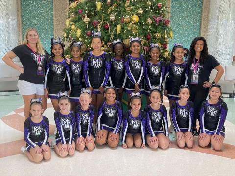 Megawatt power of Pop Warner MW Mitey Mite Cheer team on display nationally
