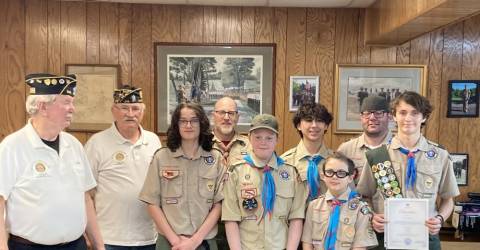 Boy Scout Troop 45 holds charter ceremony