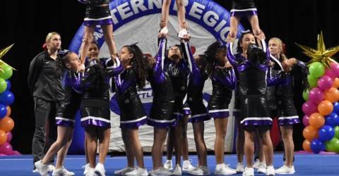 Megawatt power of Pop Warner MW Mitey Mite Cheer team on display nationally