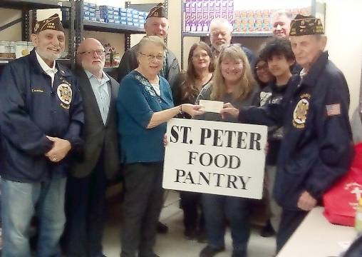 Warwick. VFW donates to local food pantries