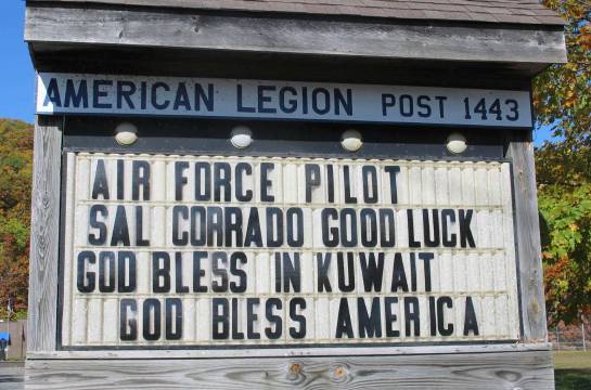 Good luck, pilot; safe home