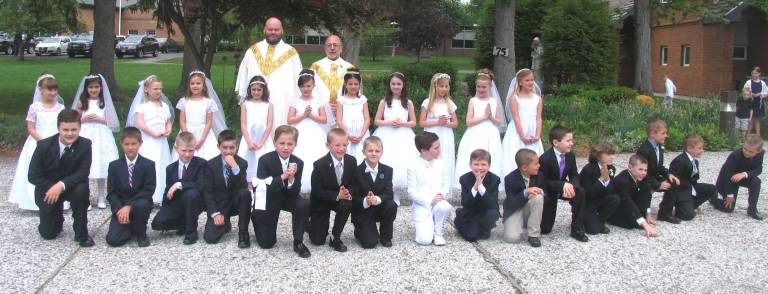 First Communions celebrated at the Church of St. Stephen, The First Martyr